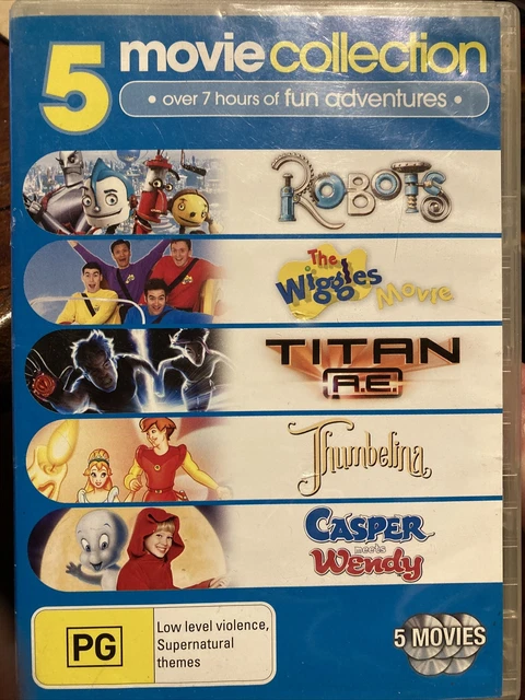 ROBOTS/THE WIGGLES/TITAN AE/THUMBELINA/CASPER & Wendy DVD MY7 5-disk ...
