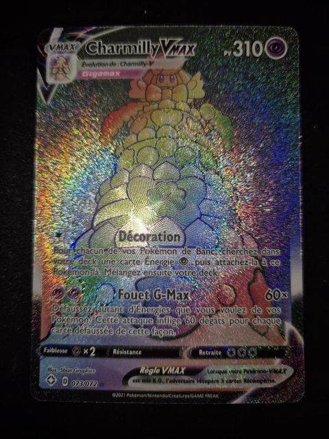 CARTE POKÉMON CHARMILLY Vmax 073/072 Epée & Bouclier Déstinées ...