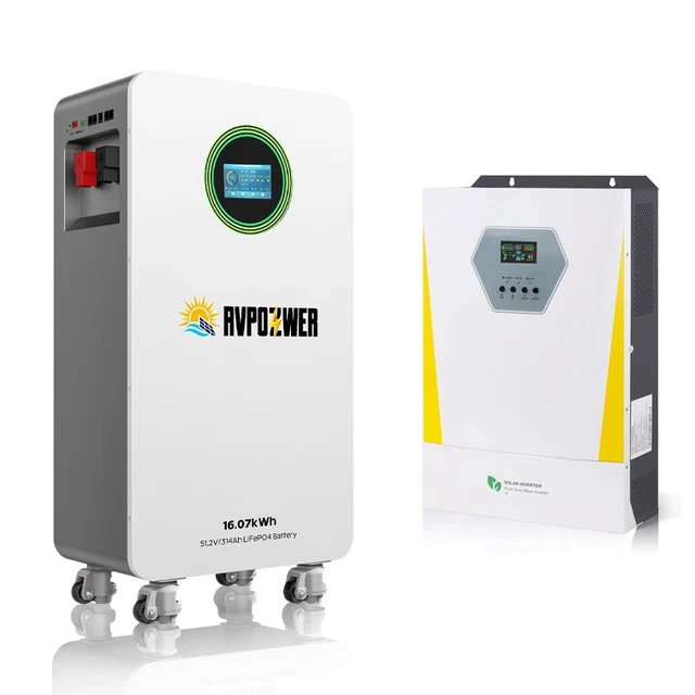 16.08KWH 48V 314AH Lithium Battery+6KW Hybrid Inverter Solar Energy ...