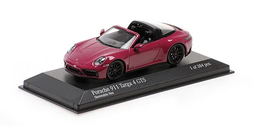 MINICHAMPS 2022 911 992 Ruby Star Neo Targa 4 GTS 1:43 voiture moulée ...