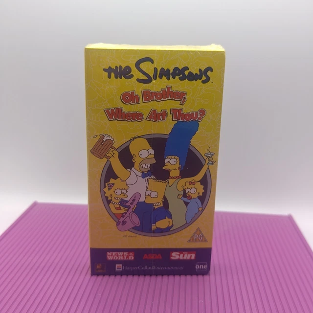 RARE THE SIMPSONS VHS Oh Brother, Where Art Thou With Booklet Rare Card ...