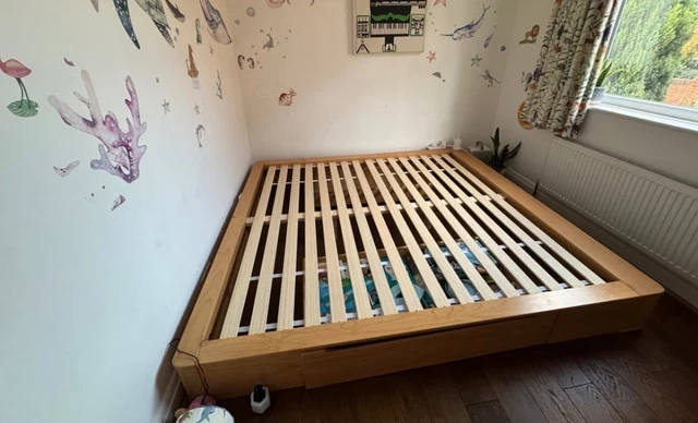 (CAN DELIVER) KANO Storage Pine Superking Bed Frame £170.00 - PicClick UK