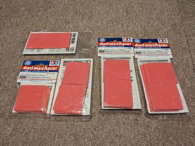 TAMIYA MINI 4WD Bremsschwamm Set Rot 1 2 3mm Kompatibel mit MA MS ...