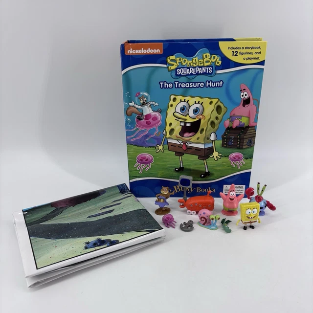 2015 SPONGEBOB SQUAREPANTS My Busy Books with 10 Figures - The Treasure ...
