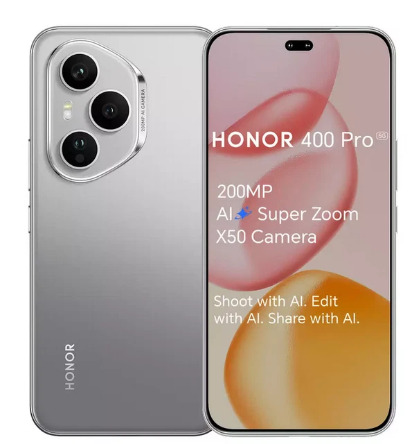 HONOR 400 PRO 5G 512GB AI Mobile Phone - Grey BRAND NEW SEALED UK £429. ...