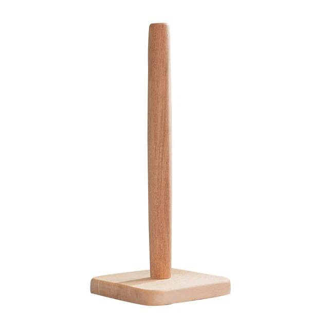 PORTE-ROULEAU VERTICAL SUPPORT Papier Toilette De Cuvette Bois EUR 27 ...
