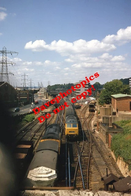 ORIGINAL 35MM Slide Railway Diesel /Steam Up Train leaving Southampton ...