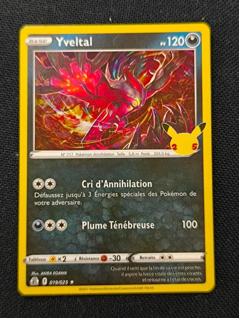 CARTE POKÉMON - Yveltal Holo 019/025 25 ans Célébrations FR - NM #2 EUR 1,00 - PicClick FR