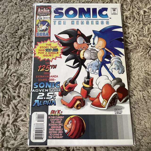 SONIC THE HEDGEHOG issue 124 Archie Comic series Rare Collectable Sega ...