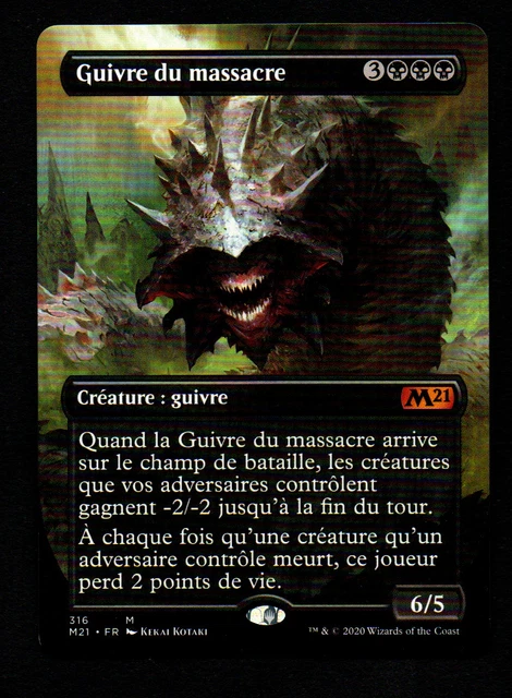 RUSH FR/VF GUIVRE du massacre - Massacre Wurm MTG magic M21 EUR 4,75 ...