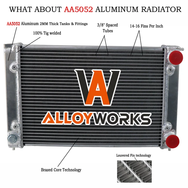 2 ROW RADIATOR Fits VW Golf MK1 MK2 Cabriolet Scirocco Corrado ...