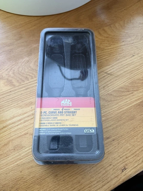 MAC TOOLS PBS2O 2pc Curve And Straight Pry Bar Set Screwdriver Box Only ...