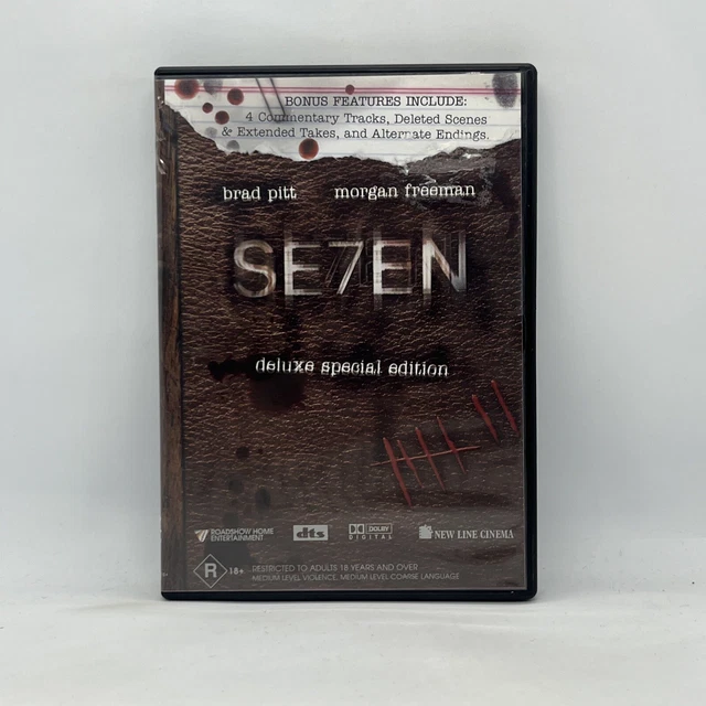 SEVEN SE7EN DELUXE Special Edition Brad Pitt DVD Movie Film Free Post ...