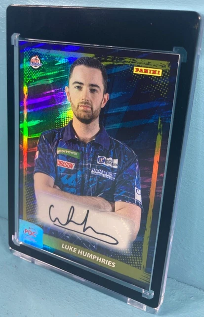 PANINI 2025 PDC Darts WM Trading Card PDC-23 Luke Humphries 10/10 Auto ...