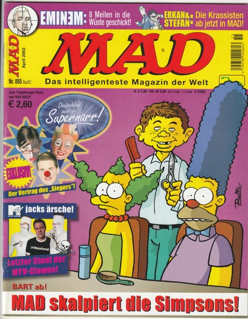 MAD #55 MAD Scalps The Simpsons!, Dino 2003 COMICHEFT TOP Z1 £8.56 ...