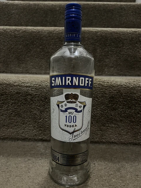 Empty Smirnoff Vodka Bottle FOR SALE! - PicClick UK