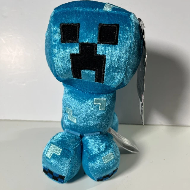 MINECRAFT CHARGED CREEPER Mojang jinx plush blue happy explorer 7" With ...