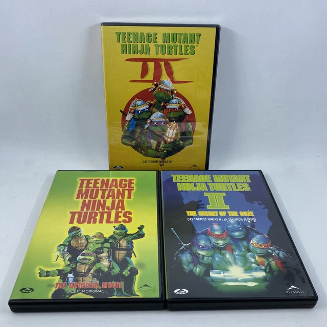 TEENAGE MUTANT NINJA Turtles Lot (DVD Bilingual) TMNT 1 2 3 Region 1 ...