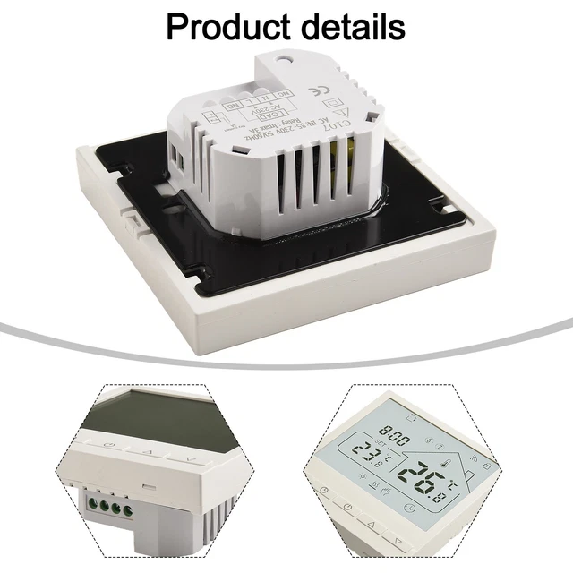 THERMOSTAT CONTRÔLEUR TEMPÉRATURE Télécommande Thermostat Sol Thermostat Con EUR 43,08 - PicClick FR