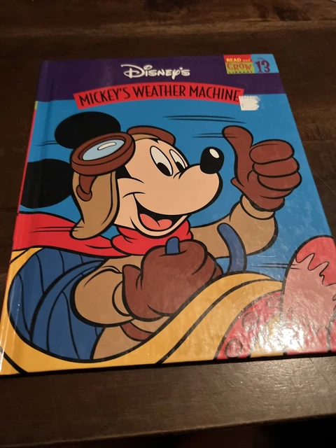 1997 DISNEY'S MICKEY'S Weather Machine Read & Grow Library Book Vol 13 ...