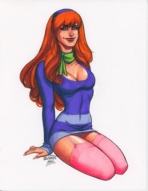 SEXY DAPHNE SCOOBY Doo Original art by Scott Dalrymple EUR 39,68 ...