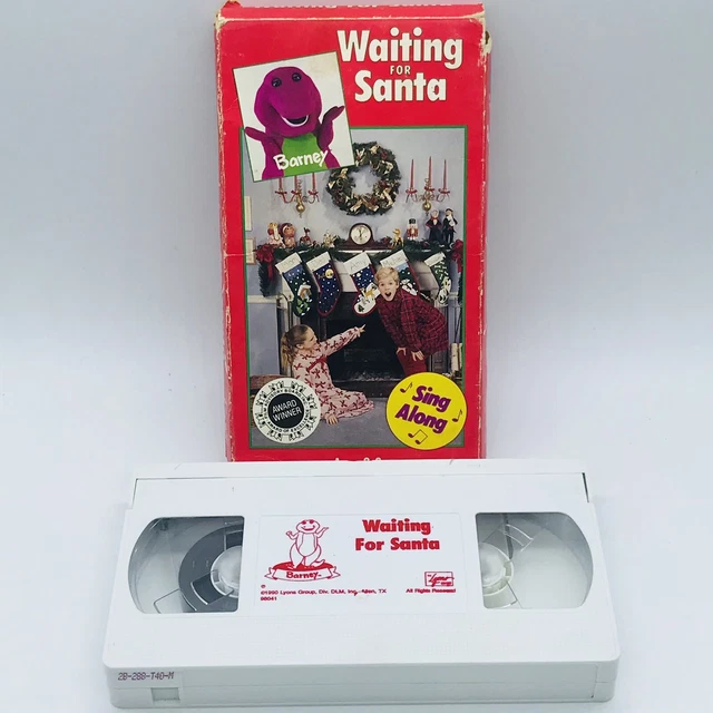 BARNEY, WAITING FOR Santa Sing Along (VHS,1992) Vintage Rare EUR 12,01 ...