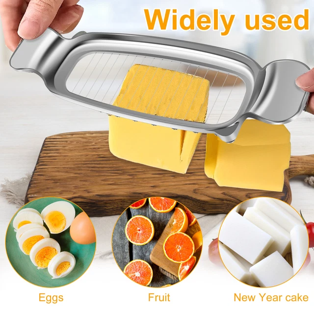 BUTTER SLICER CUTTER Stainless Steel Cheese Slicer Multipurpose Cheese ...