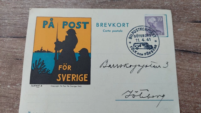 SCHWEDEN - PA Post for Sverige, Göteborg 1941 EUR 5,00 - PicClick DE