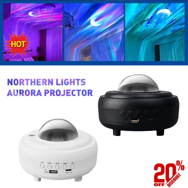 NEW NORTHERN LIGHTS Aurora Projector Bluetooth Speaker Aurora Projector HOT SELL £12.79 ...