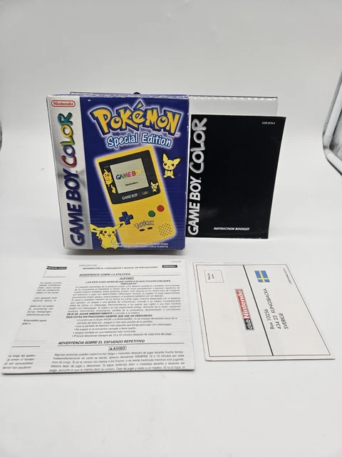 NINTENDO GAMEBOY GAME Boy Color Pokemon Pokémon Pikachu Edition Leer ...
