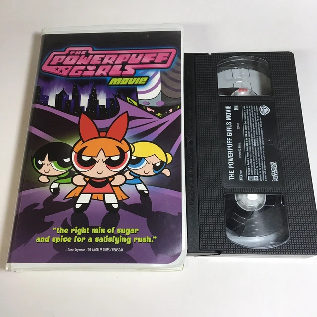 THE POWERPUFF GIRLS Movie (VHS, 2002, Clam Shell Packaging Bonus ...