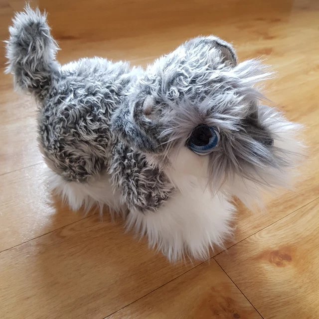 KEEL TOYS SCHNAUZER Dog 27cm Stuffed Soft Toy Plush Cuddle Puppies ...