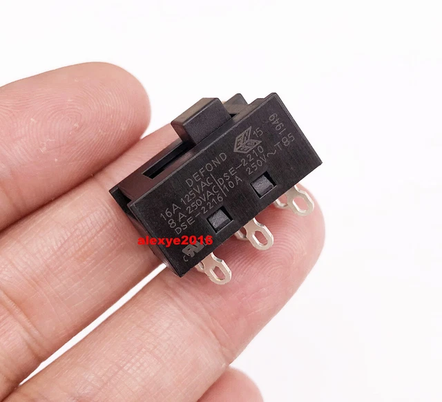 INTERRUPTEUR À DIAPOSITIVE d'alimentation DEFOND DSE-2216 DSE-2210 6 broches 2 positions 10A ...