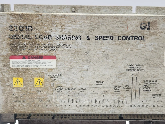 WOODWARD 2301D DIGITAL Load Sharing & Speed Control 8273-140 Rev A £877 ...