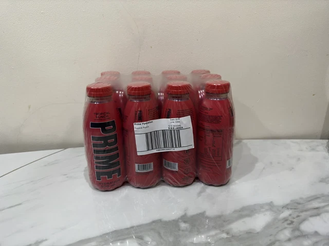 PRIME HYDRATION ENERGY Drink by Logan Paul & KSI Tropical Punch Crate ...