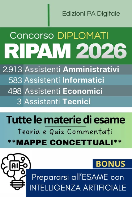 CONCORSO RIPAM 2026 Assistenti Amministrativi, Informatici, Economici ...