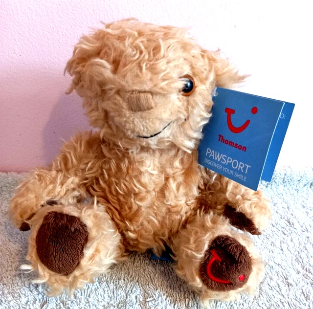 THOMPSON TUI MILES Passport Pawsport Teddy bear Soft Toy Holiday Tagged ...