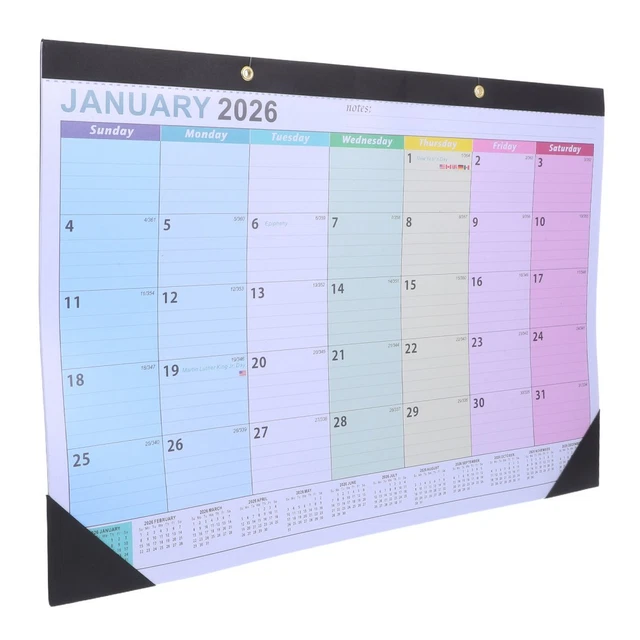 WALL CALENDAR 2026-2027: Countdown Calendar - January 2026 To June 2027 ...