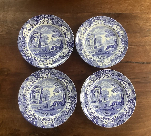 COPELAND SPODE - Blue Italian - Plates x 4 - 23 cm £10.00 - PicClick UK