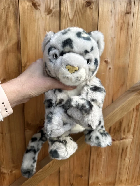 NATURE PLANET GREY 8” tall Snow leopard plush Toy Excellent condition £ ...