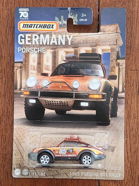 2023 MATCHBOX 1985 Porsche 911 Rally Germany Set 3/12 Brown $9.00 ...