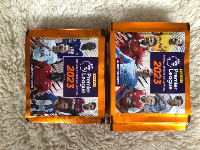 PANINI PREMIER LEAGUE 2023 Sticker Collection 100 Packets New Sealed no ...