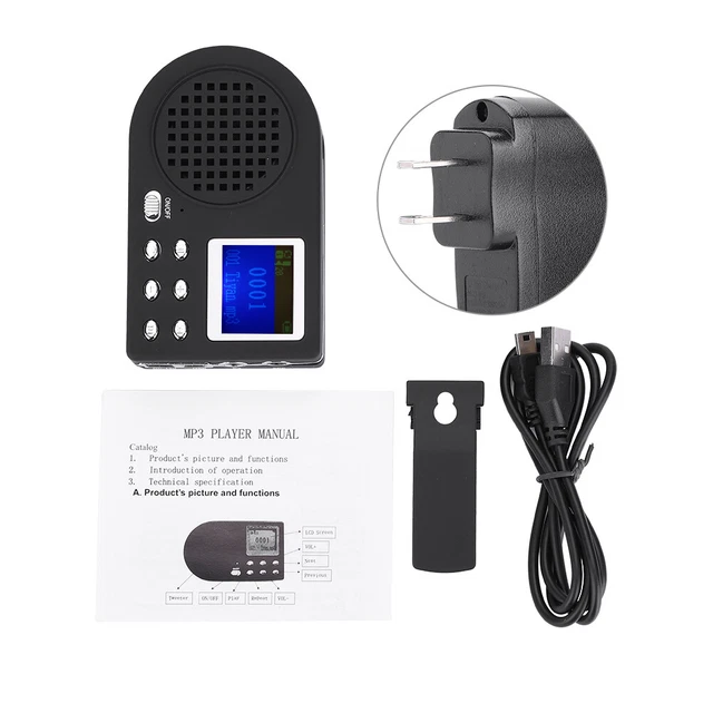 PORTABLE BIRD HUNTING Lure MP3 Birds Sound Player Animal Speaker ...