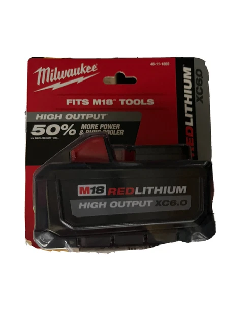 NEW MILWAUKEE RED lithium m18 battery xc 6.0 high output $79.50 - PicClick
