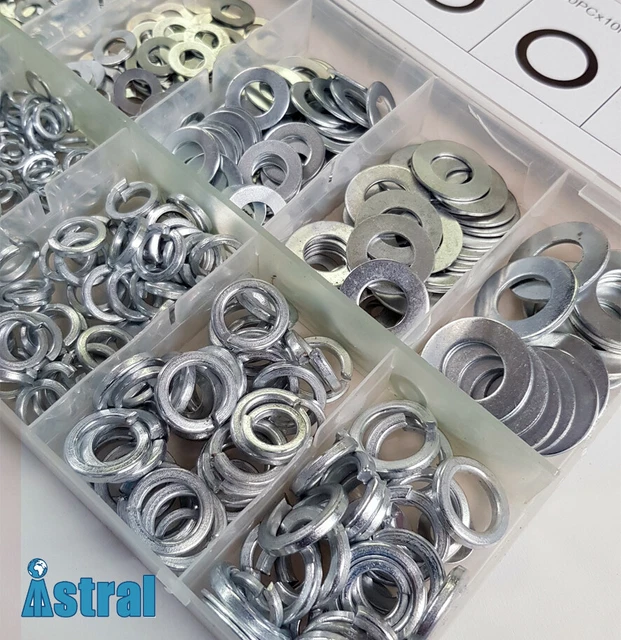 790PC WASHER SET | Flat Washers & Spring Washers | 4mm-12mm | Stainless ...