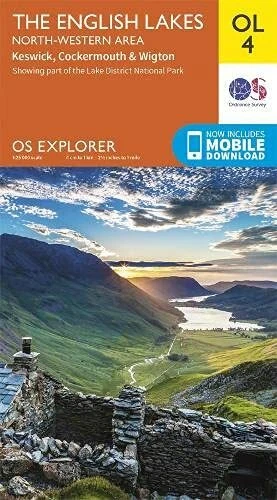 LAKE DISTRICT OS Explorador Mapa OL4 The English Lagos - Norte Oeste ...