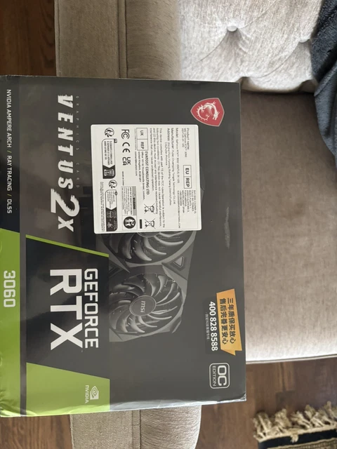 MSI GEFORCE RTX 3060 VENTUS 2X OC 12GB GDDR6 **NEW IN BOX FACTORY ...