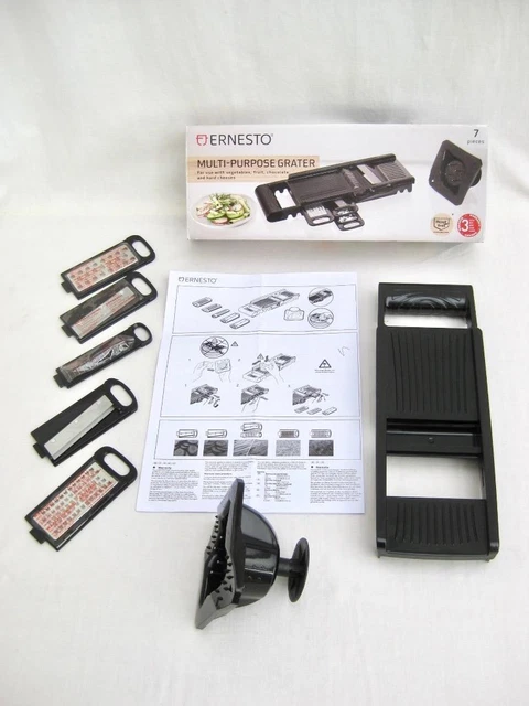 SLICER GRATER MANDOLIN Multi purpose NEW Sturdy Sharp Boxed Ernesto £18 ...