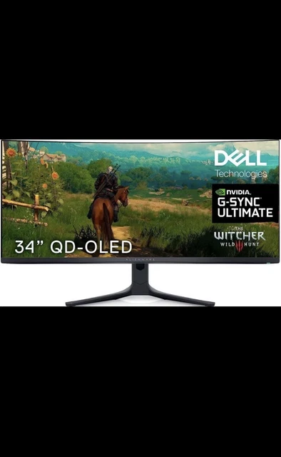 ALIENWARE AW3423DWF 34& WQHD Curved QD-OLED UltraWide Gaming Monitor 21 ...
