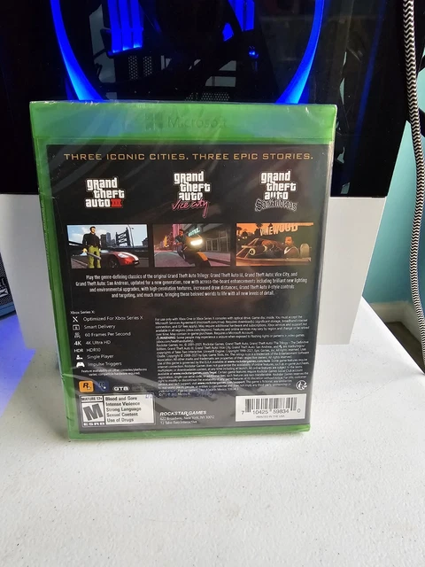 GRAND THEFT AUTO The Trilogy XBox One / Series X The Definitive Edition ...